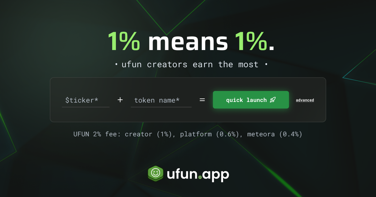 ufun.app – Launch Tokens Instantly. Creator Earns the Most